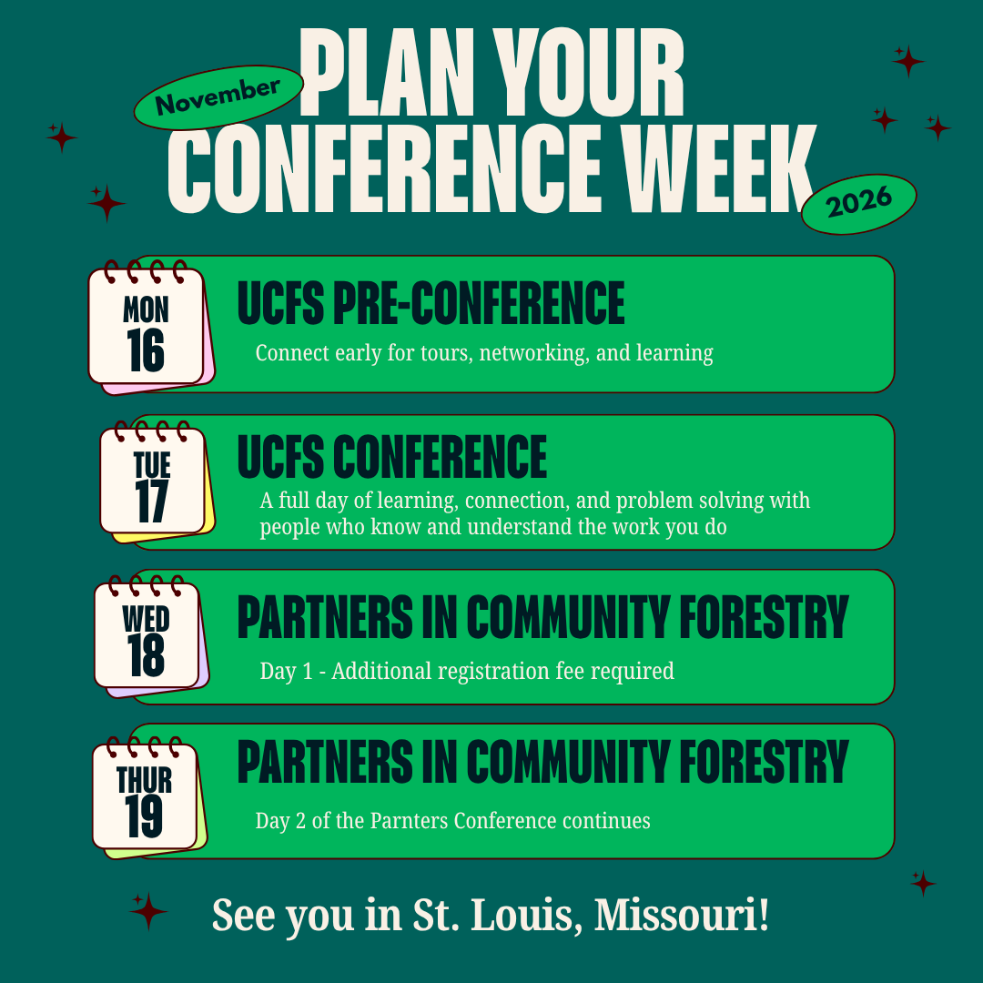Urban + Community Forestry Society Conference and Tradeshow